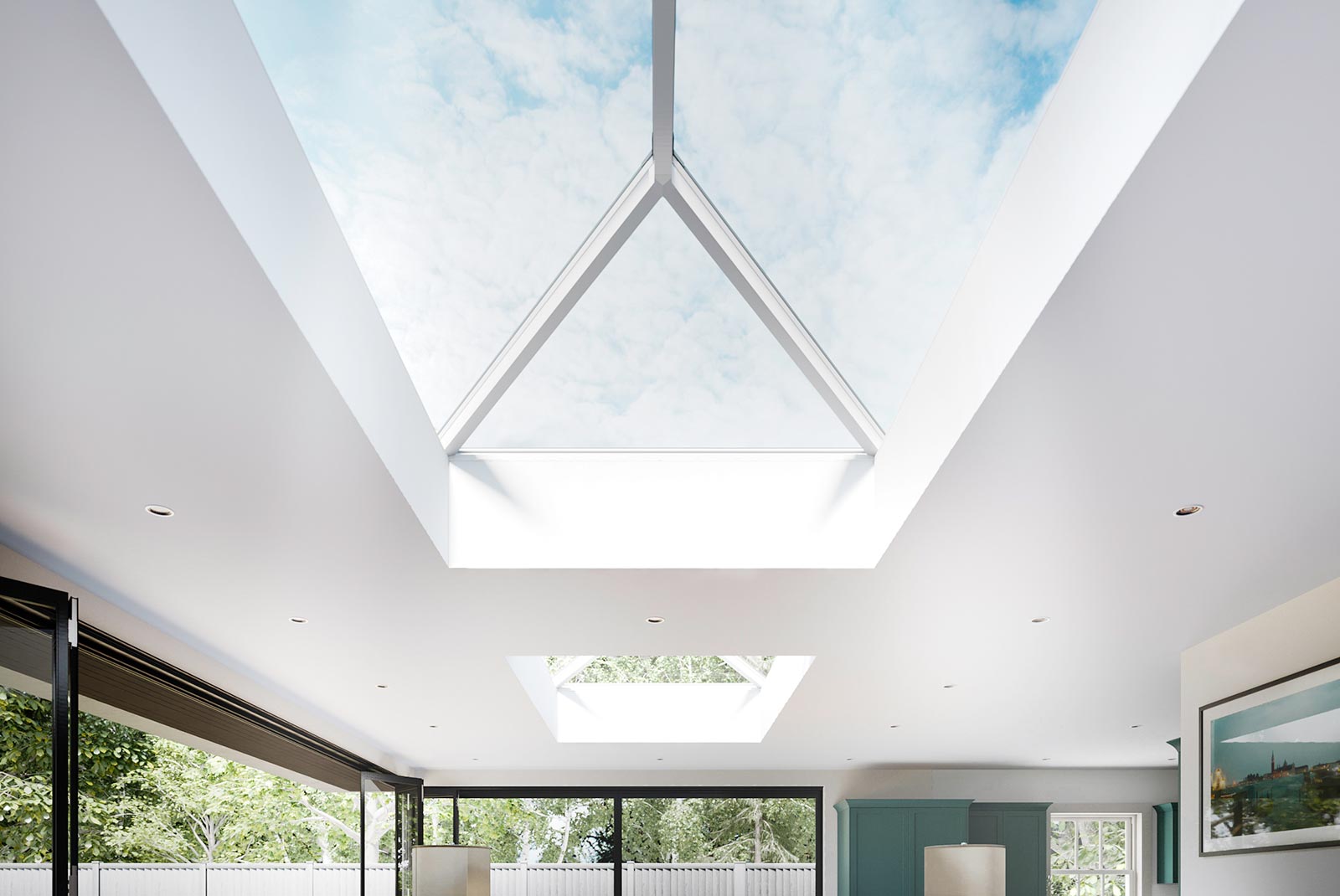 Contemporary 4 Panel Roof Lantern | Daylight Systems